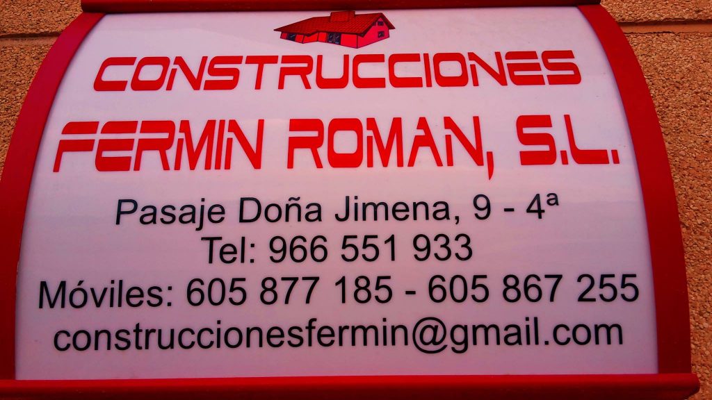 CONSTRUCCIONES FERMÍN ROMÁN, S.L. – Guía Comercial Ibi – Comisión de ...