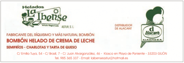 HELADOS LA IBENSE – ASTUR, S.L. – Guía Comercial Ibi – Comisión de Fiestas